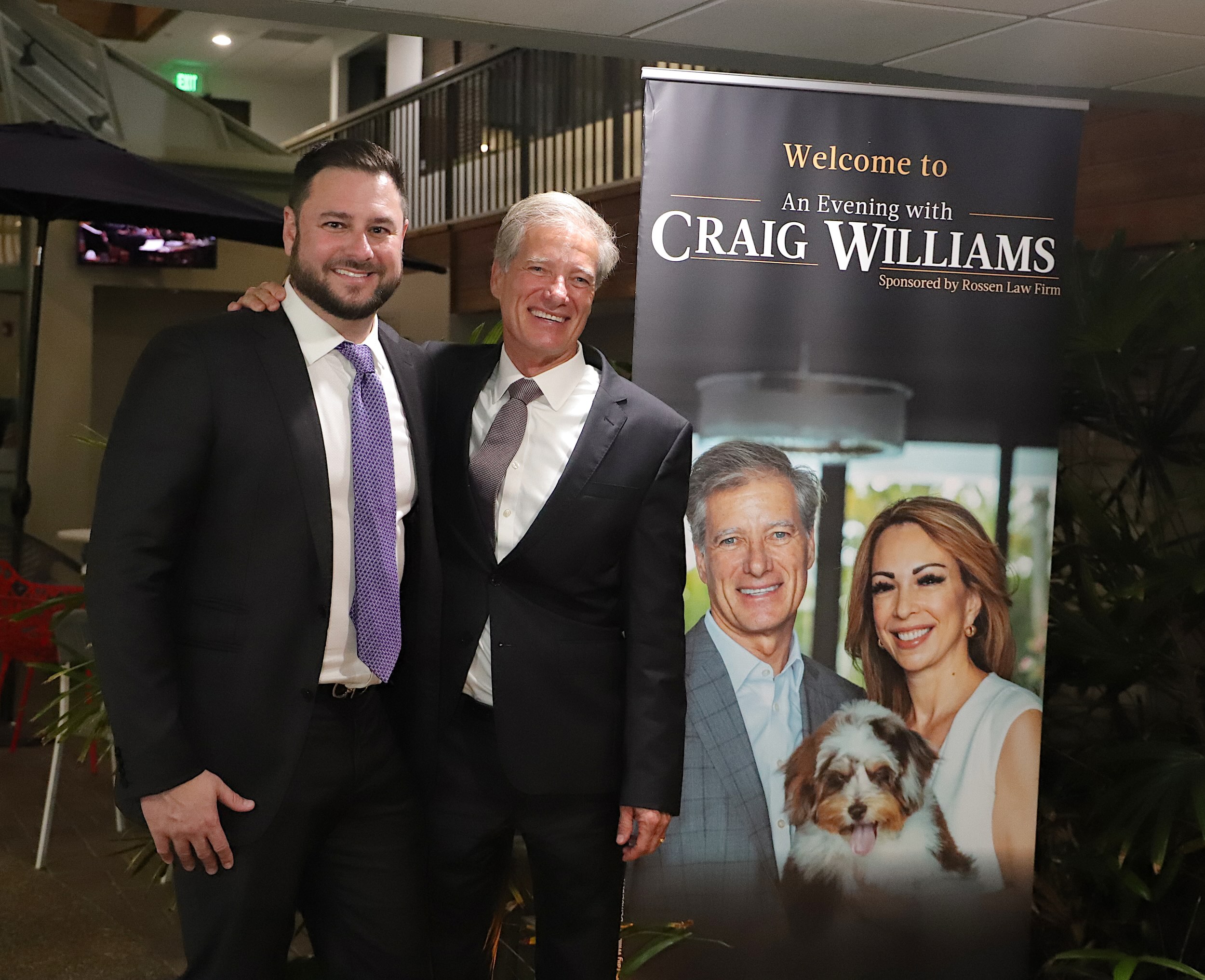 An Evening with Craig Williams - Rossen Law Firm